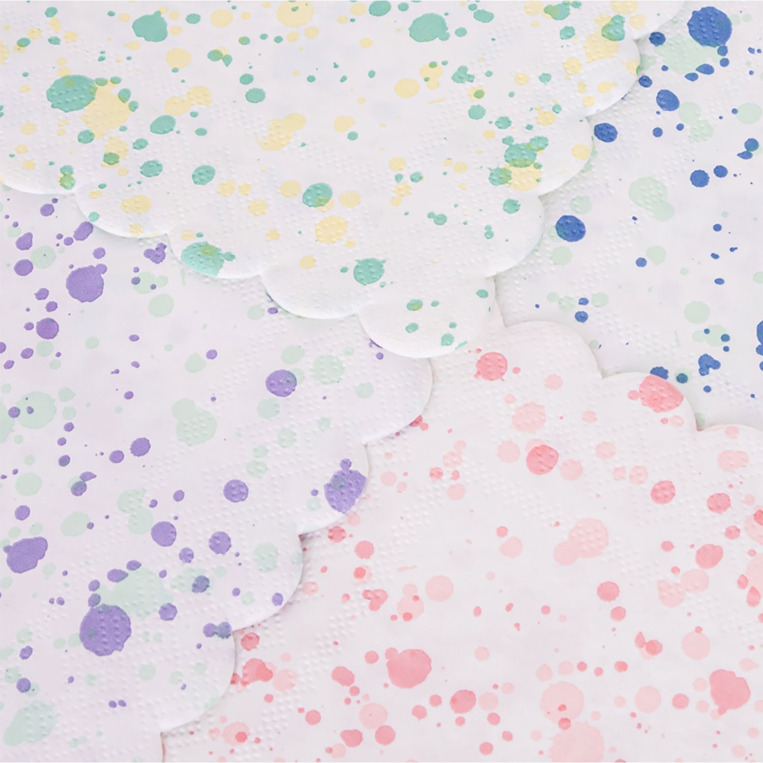 Tovaglioli di carta fantasia macchie colorate